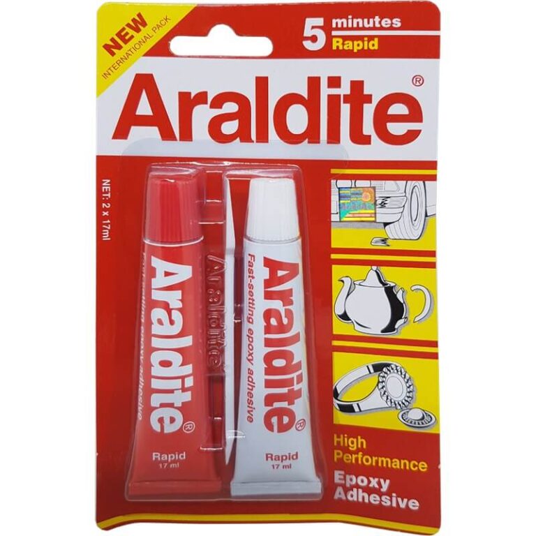 Araldite 5 Minutes Rapid Epoxy Adhesive Glue (Red White) 15ml | RS ...