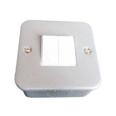 Metal Clad 2 Gang 2-Way Switch | RS Marketing (M) Sdn. Bhd.